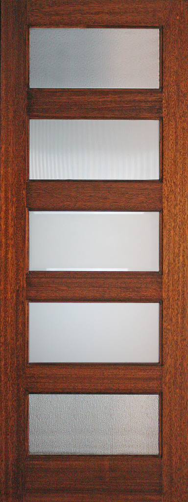 3080 Mahogany 5 Lite - The Front Door Company