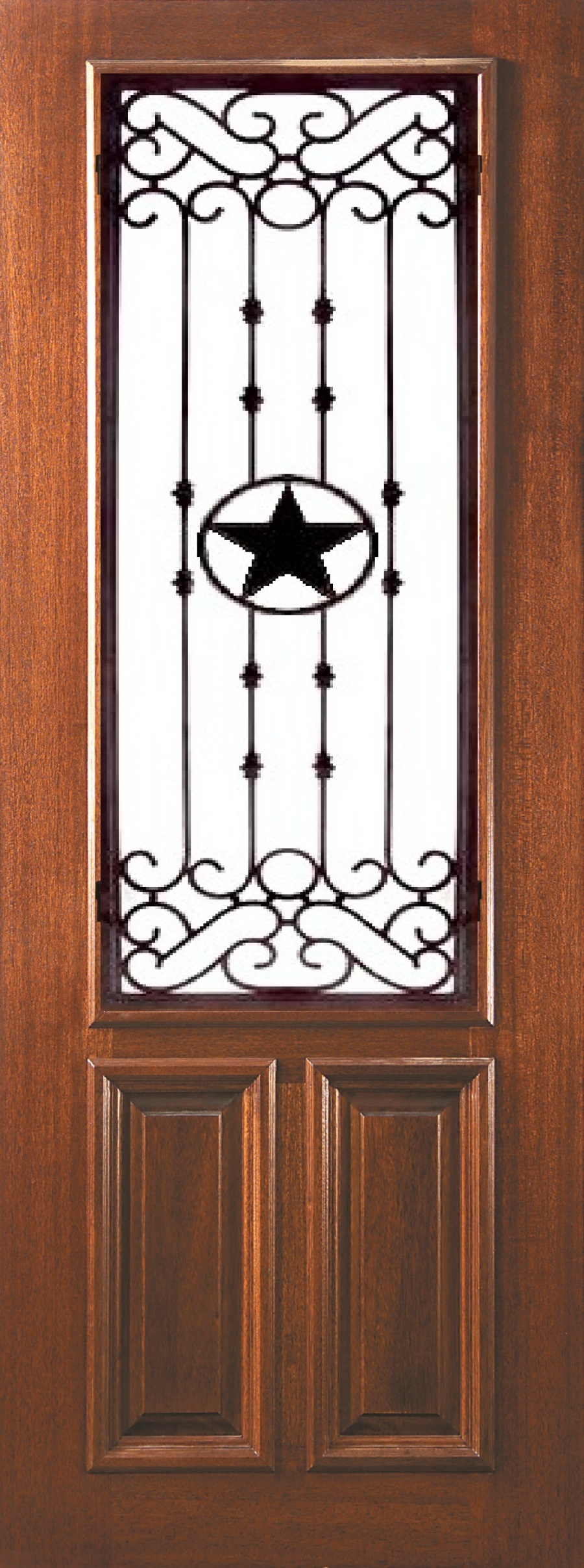 3080 Mahogany 2-3 Lite Lone Star - The Front Door Company